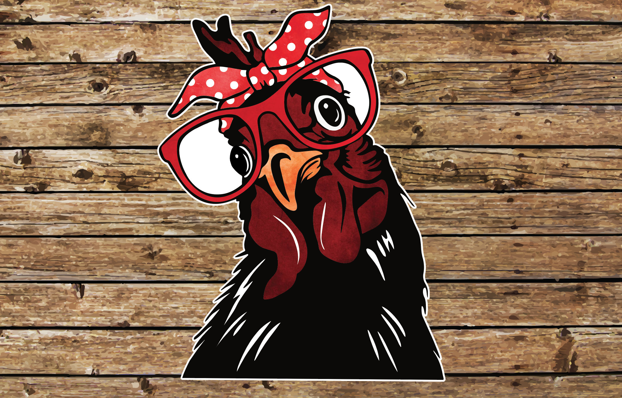 Chicken Glasses Sticker Hen Decal Chicken Tumbler Decal - Etsy
