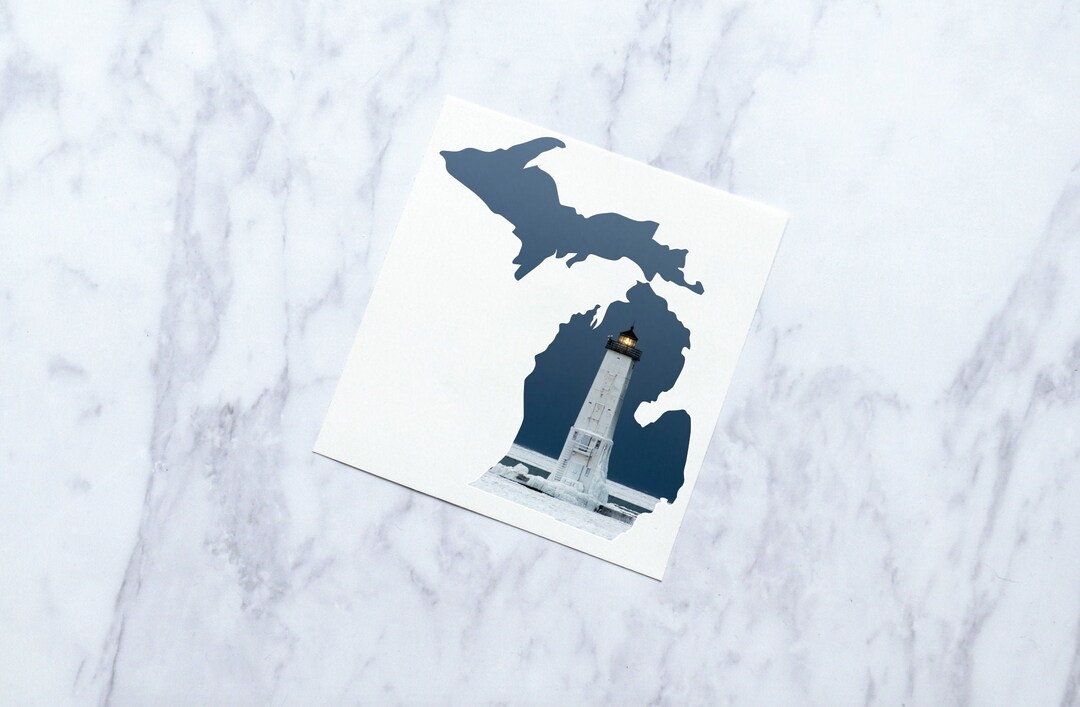 Michigan Sticker | Michigan Vinyl Decal | State of Michigan | Michigan ...