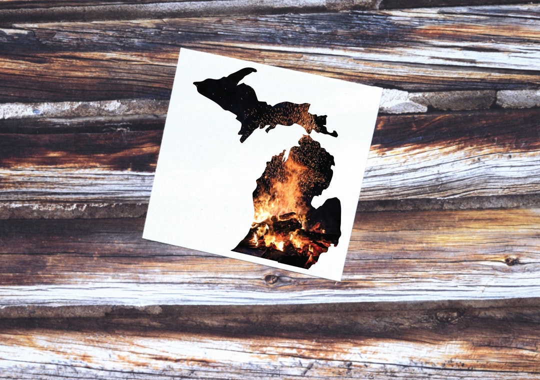 Michigan Sticker | Michigan Vinyl Decal | State of Michigan | Michigan ...