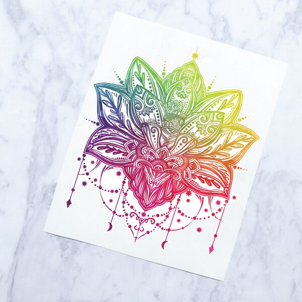 Lotus Decal - Etsy