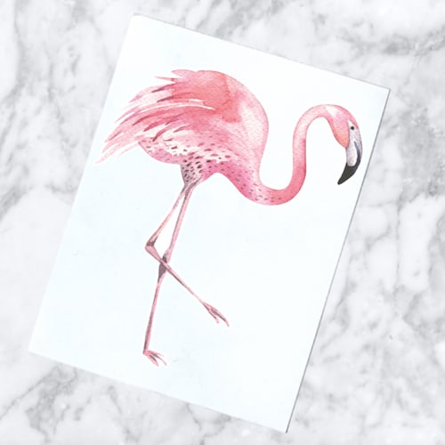 Flamingo Sticker Pink Flamingo Vinyl Decal Tropical Bird - Etsy