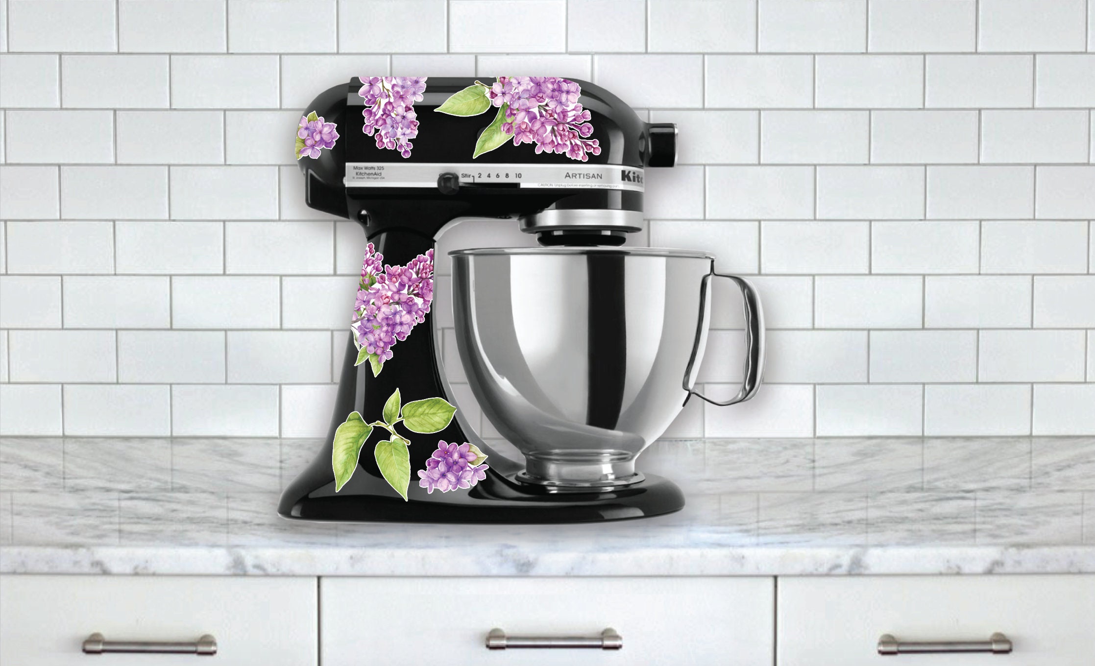 Lilac Branch Mixer Decals Lilac Decals Watercolor Lilac - Etsy