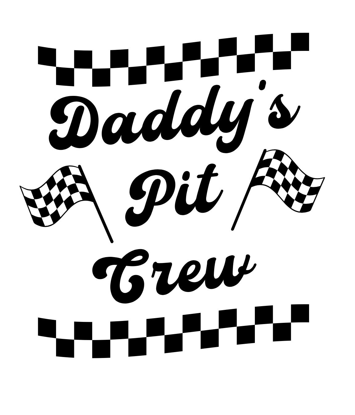 Daddy’s Pit Crew Checkered SVG - Etsy