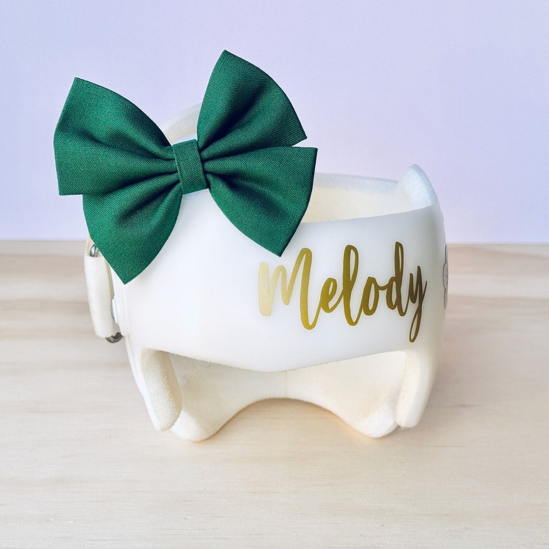 HUNTER GREEN Cranial Helmet Bow - Doc Band Bow - Starband Bow - Etsy