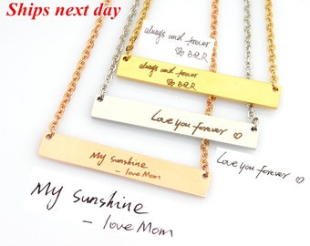 Handwriting jewelry | Etsy