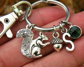 Squirrel key chain | Etsy