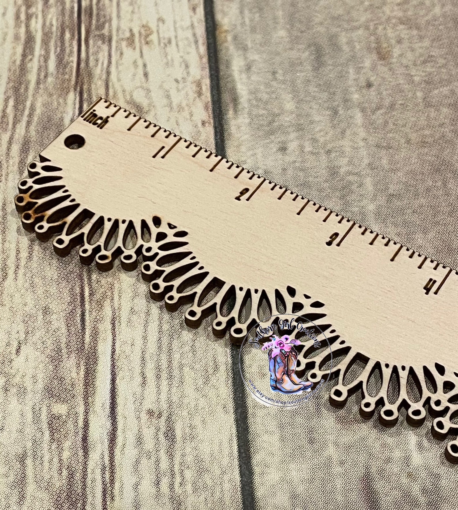 Lace Ruler Wood Ruler Laser Cut Ruler Teacher | Etsy