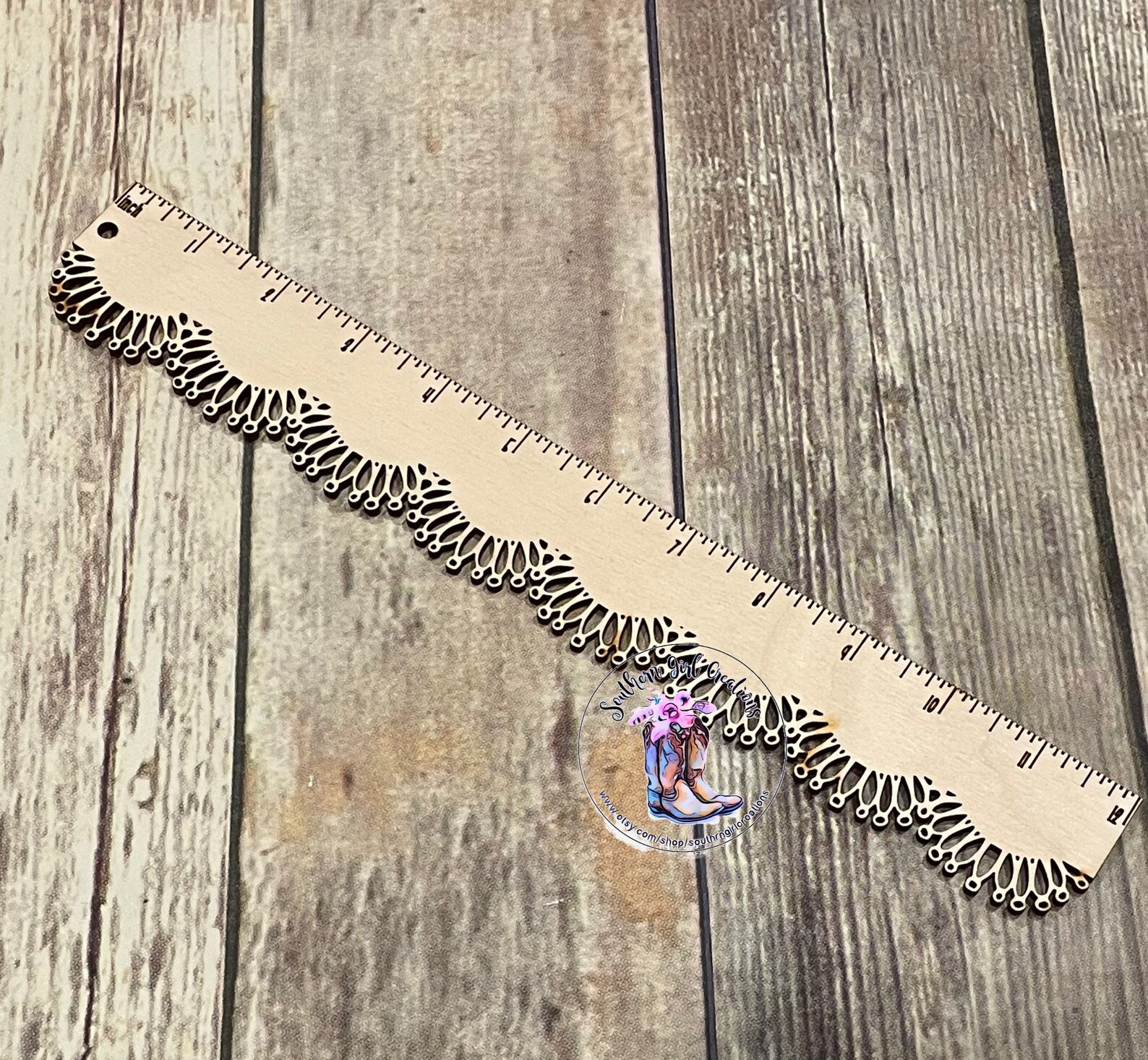 Lace Ruler Wood Ruler Laser Cut Ruler Teacher | Etsy
