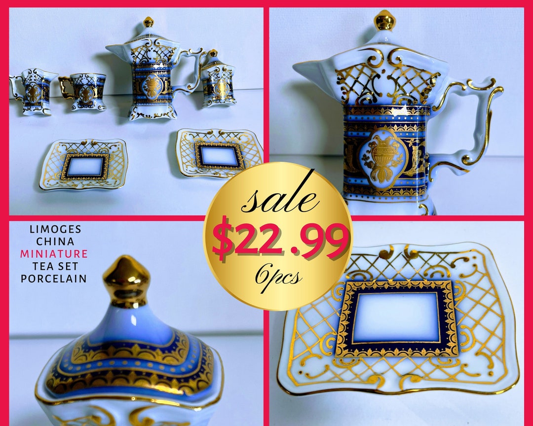 Limoges China Miniatures 6 Pieces Set. - Etsy