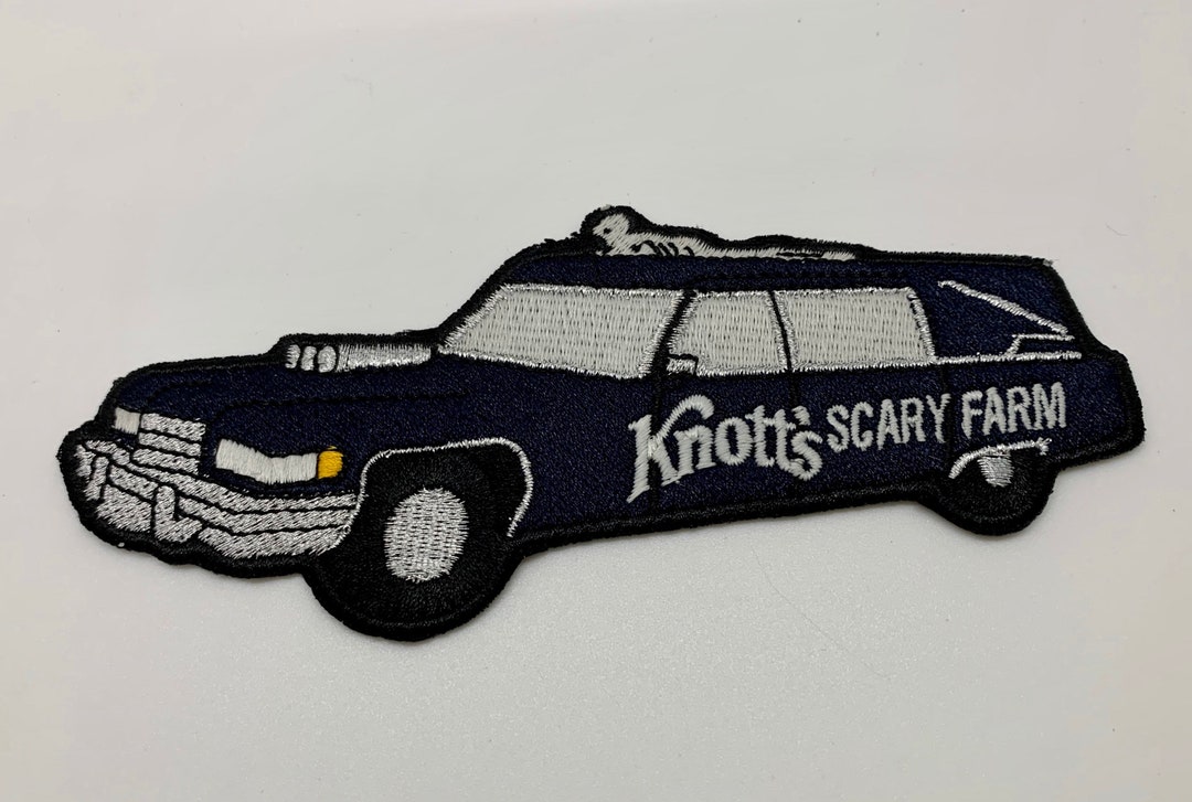 GLOWING Haunted Hearse Embroidered Patch - Etsy