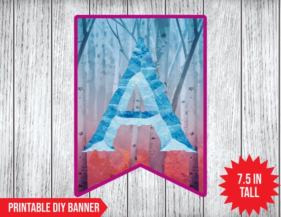 Frozen 2 Forest Banner Frozen 2 Printable Banner Frozen | Etsy