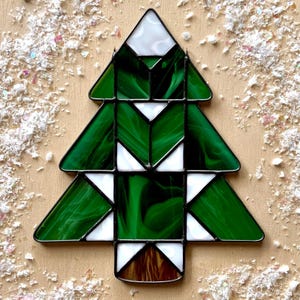 DIGITAL DOWNLOAD Pattern | Quilt Star Evergreen Tree Stained Glass ...