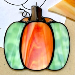 PUMPKIN Stained Glass Pattern (digital Download) Beginner Fall Autumn ...