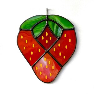 DIGITAL DOWNLOAD Pattern | Sweet Strawberry | Stained Glass Pattern ...