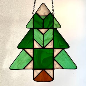 DIGITAL DOWNLOAD Pattern | Quilt Star Evergreen Tree Stained Glass ...