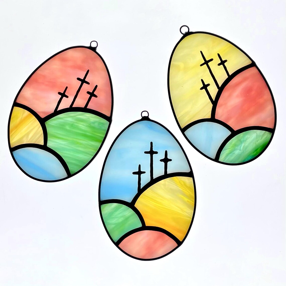 DIGITAL DOWNLOAD Pattern | Calvary Easter Egg | Stained Glass Pattern ...