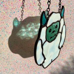 DIGITAL DOWNLOAD Pattern | Baby Yeti Stained Glass Pattern | Cute ...