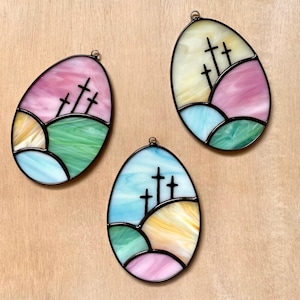 DIGITAL DOWNLOAD Pattern | Calvary Easter Egg | Stained Glass Pattern ...