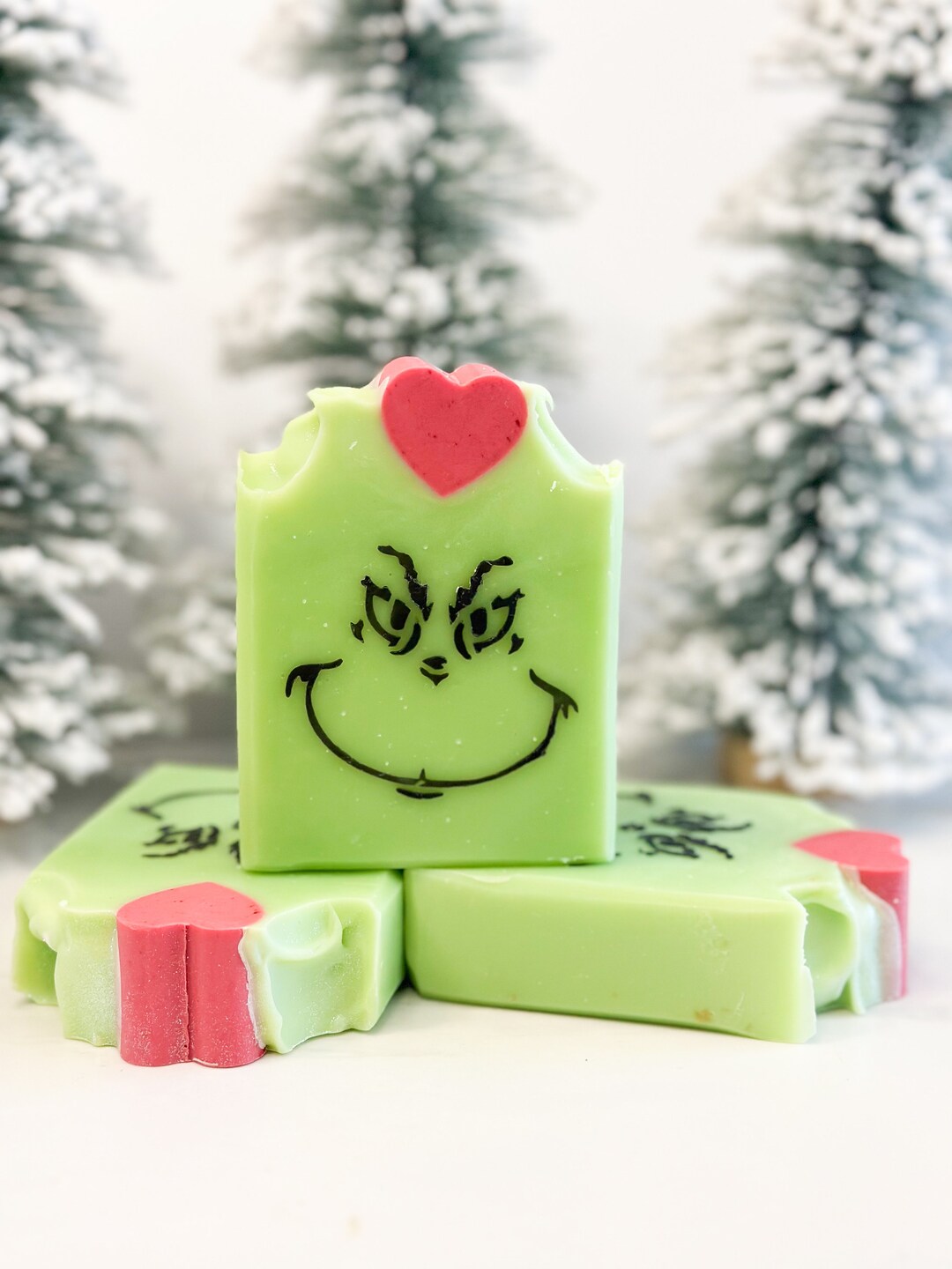 Grinch Soap Bar| Grinchmas Soap|natural Soap|cold Process Soap|artisan ...