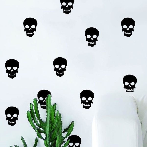 Skull Wall Decal - Etsy