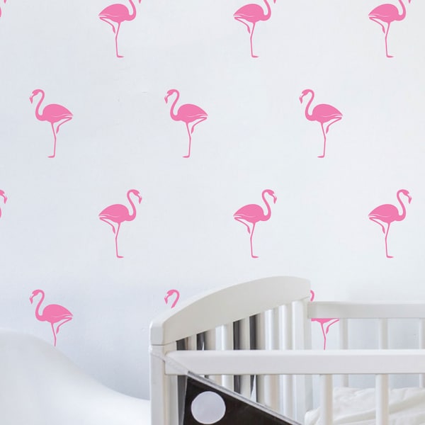 Flamingo Wall Decals - Etsy