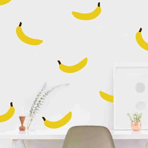 Set of Banana Wall Decals Set Stickers Wall Pattern Decals - Etsy