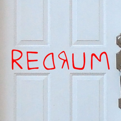 REDRUM Wall Decal Shining Murder Vinyl Sticker Wall Art Mural - Etsy