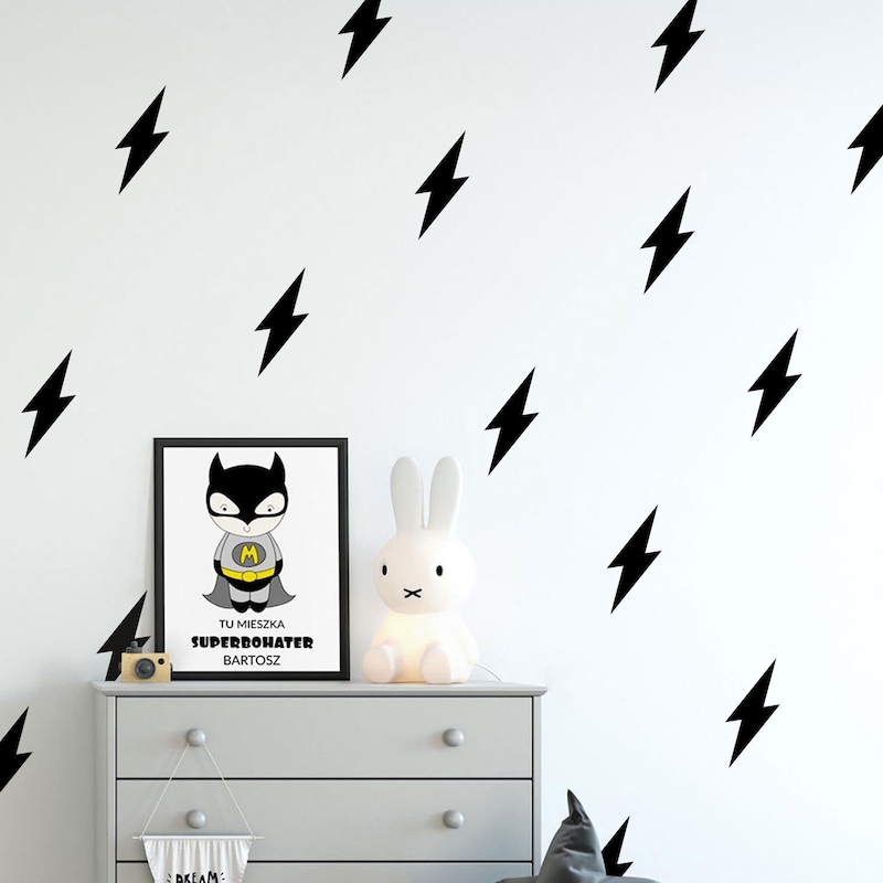 Wall Lightning Decal - Etsy