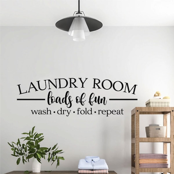 Laundry Room Decals - Etsy UK