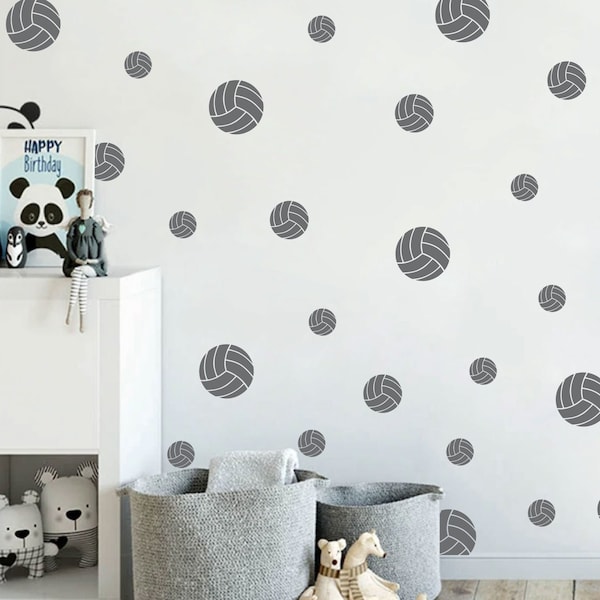 Volleyball Wall Decal - Etsy