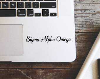 Sigma Alpha Omega Greek Letters (2" Tall) - Etsy
