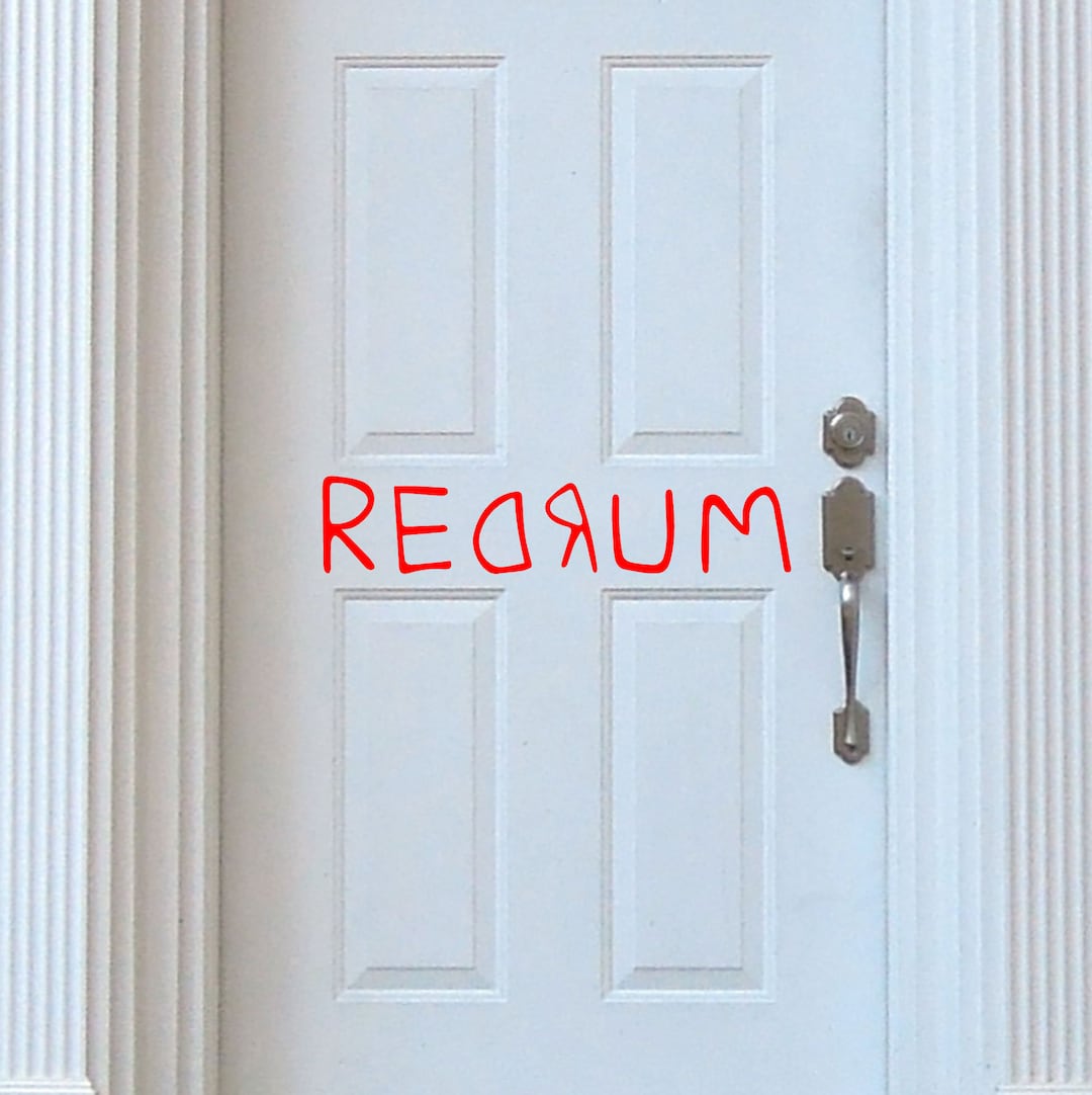REDRUM Wall Decal Shining Murder Vinyl Sticker Wall Art Mural Available ...