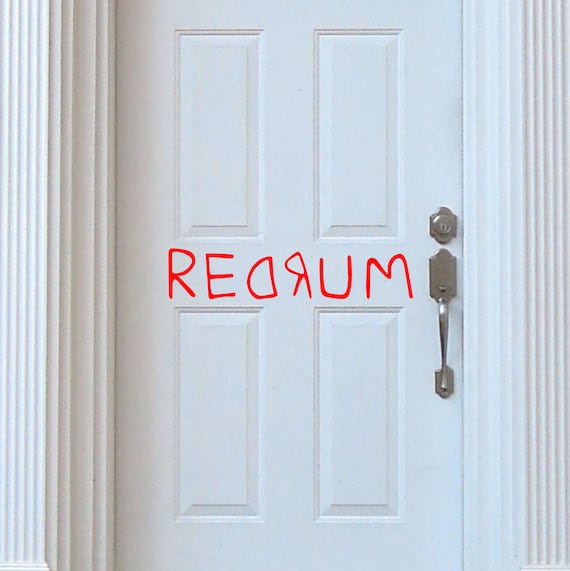 REDRUM Wall Decal Shining Murder Vinyl Sticker Wall Art Mural - Etsy