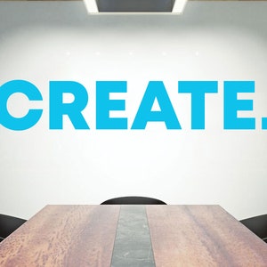 Create Wall Decal Office Inspiring Vinyl Sticker Art Available in 15 ...