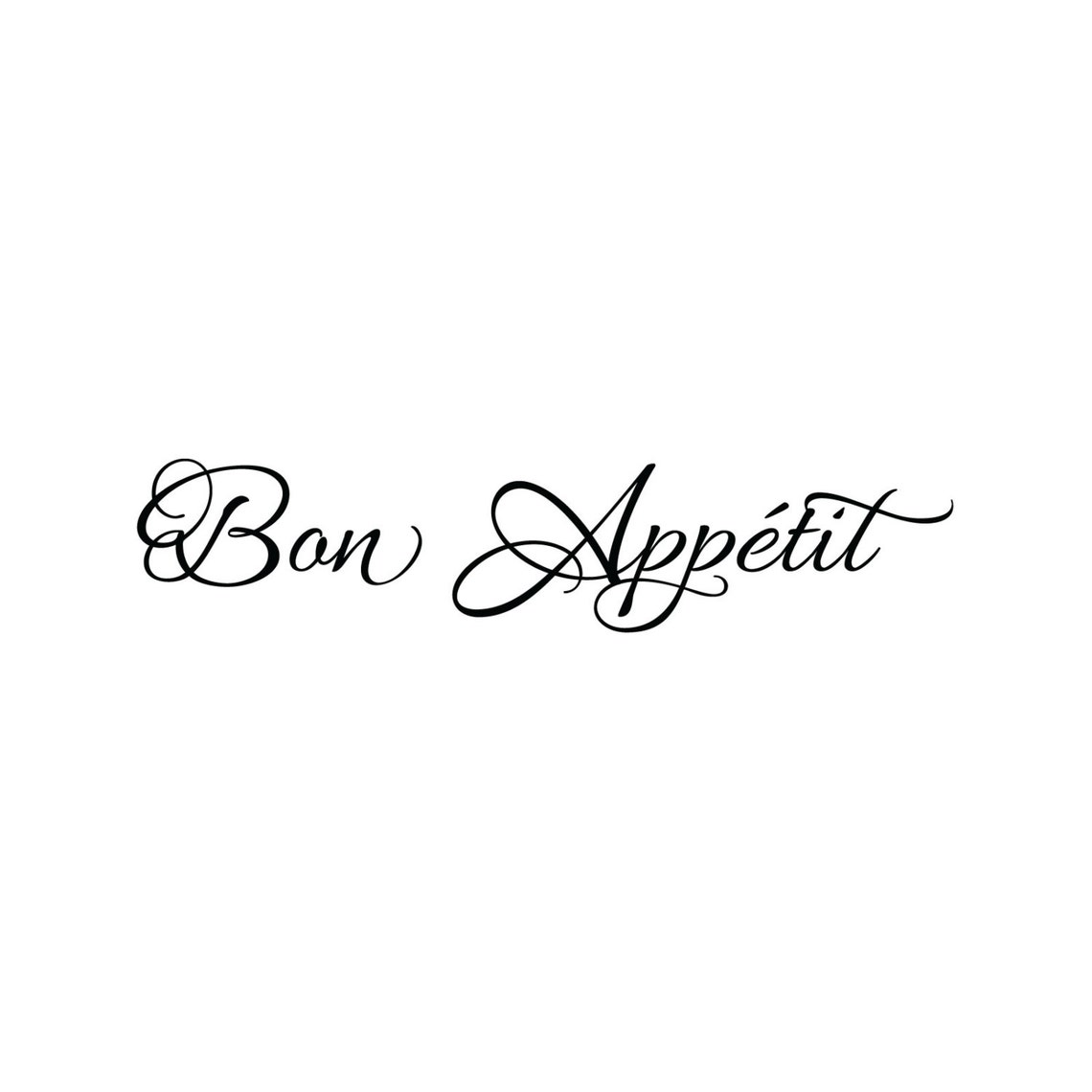Bon Appetit Wall Decal Kitchen Dining Room Vinyl Sticker Wall - Etsy