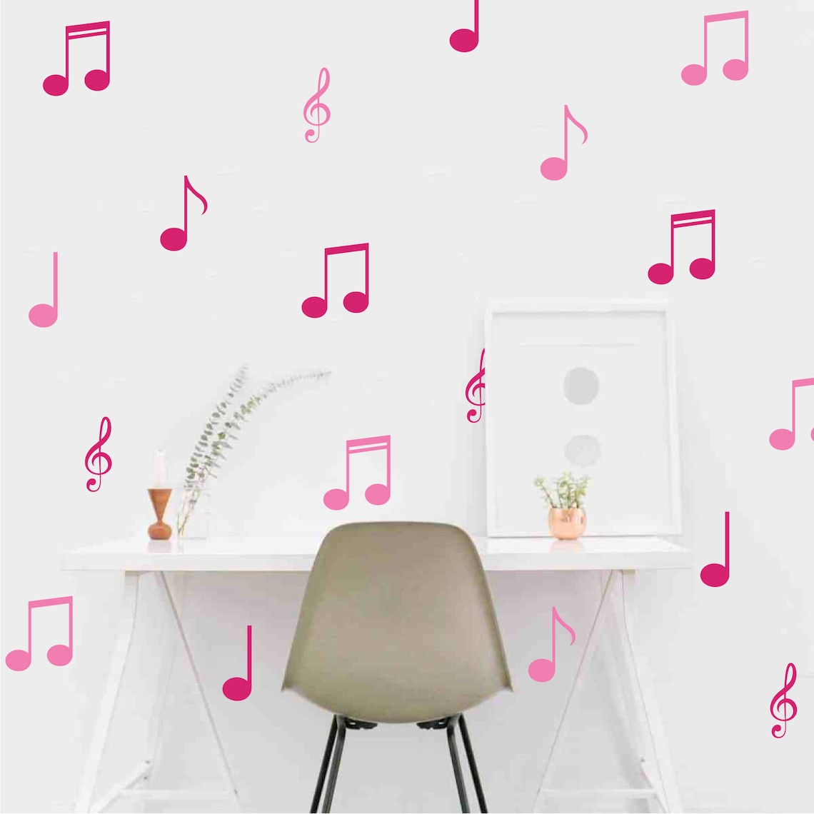 Set of Musical Notes Wall Decals Set Stickers Wall Pattern - Etsy