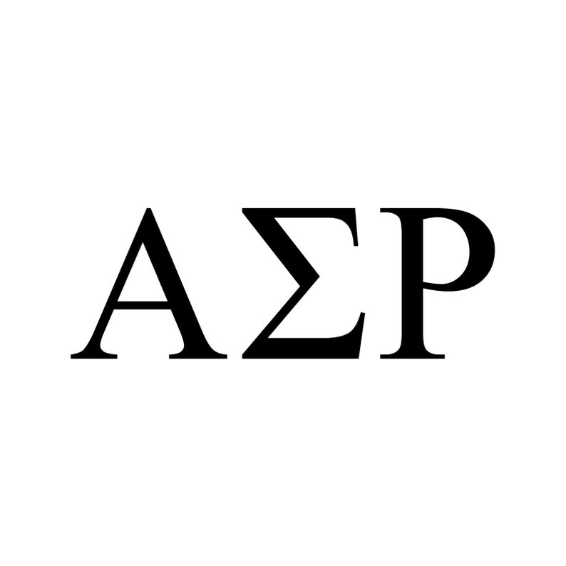 Alpha Sigma Rho Decal Vinyl Window Bumper Sorority Greek - Etsy