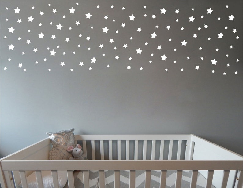 Set of Star Wall Decals Peel and Stick Confetti Wall Decals - Etsy