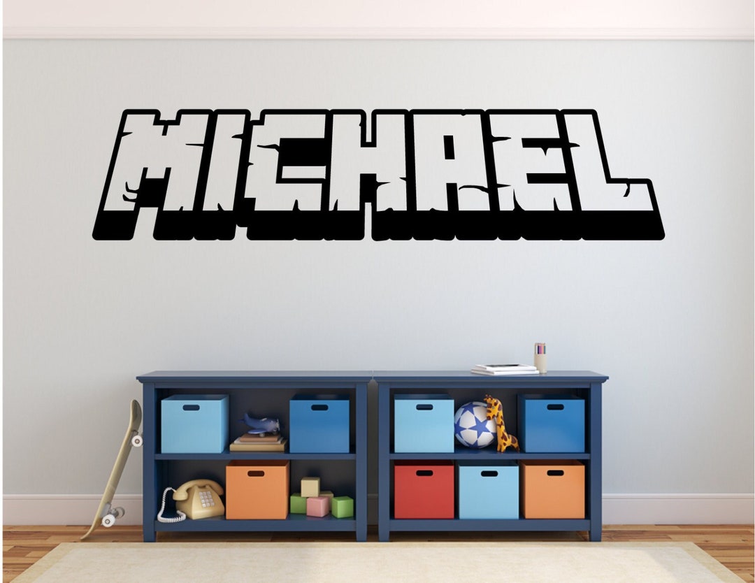 Personalized Gamer's Name 3D Wall Decal Kids Gaming Video Game ...