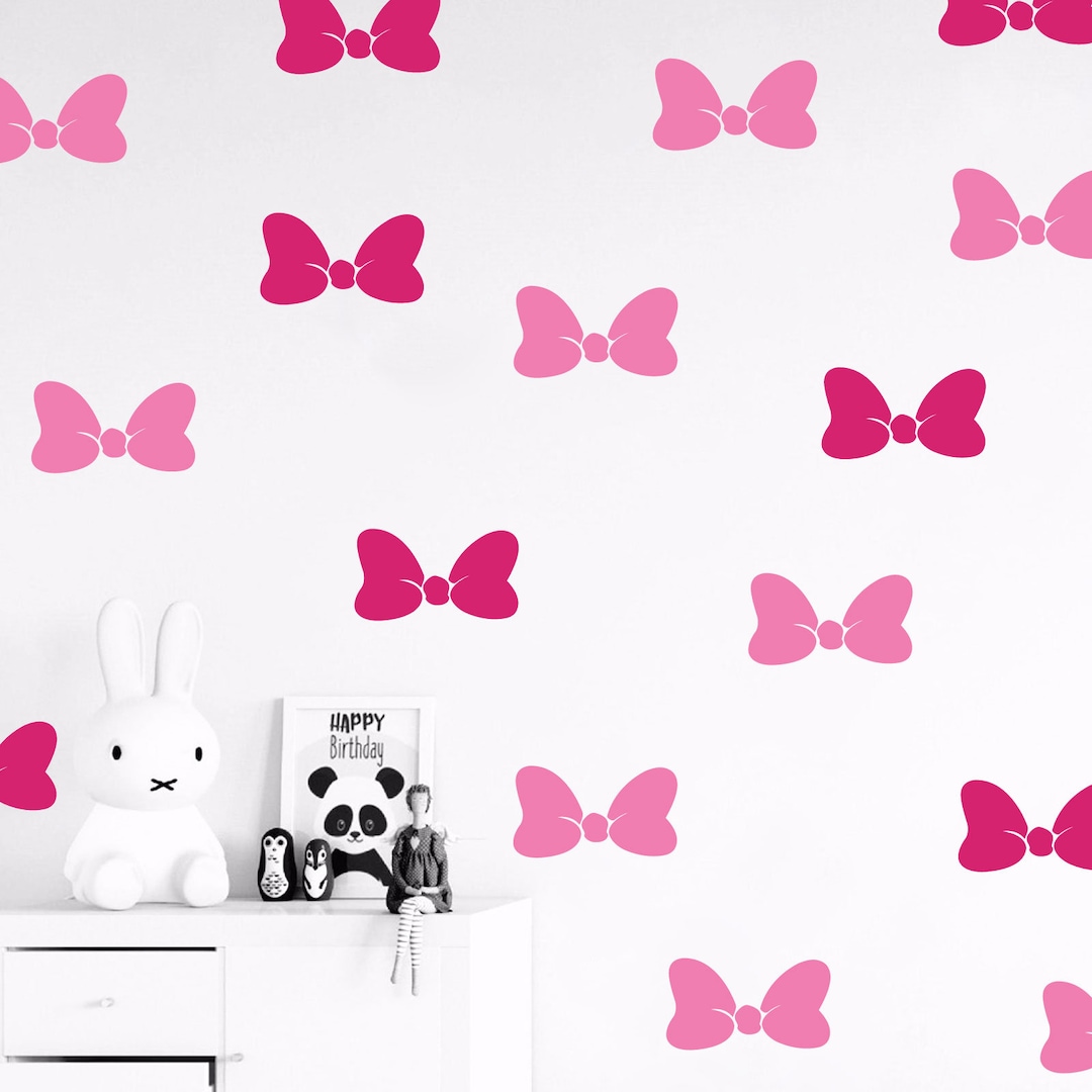 Set of Bow Wall Decals Set Stickers Wall Pattern Decals Confetti Decals ...