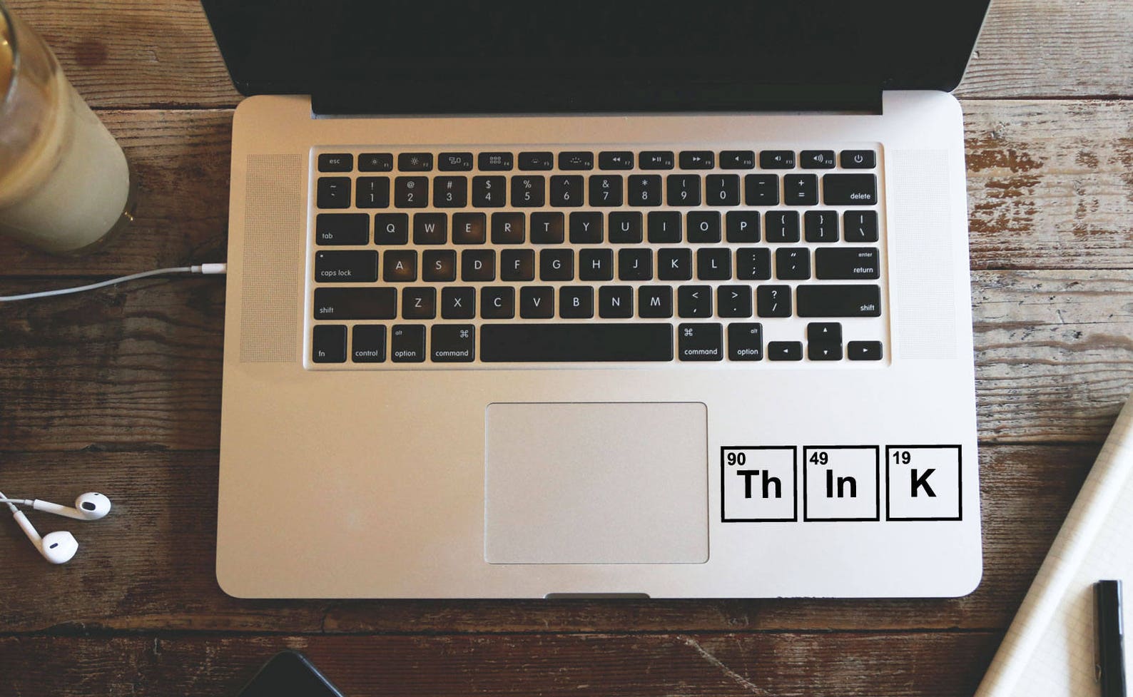 Think Periodic Table Laptop Vinyl Decal Macbook Sticker Window | Etsy