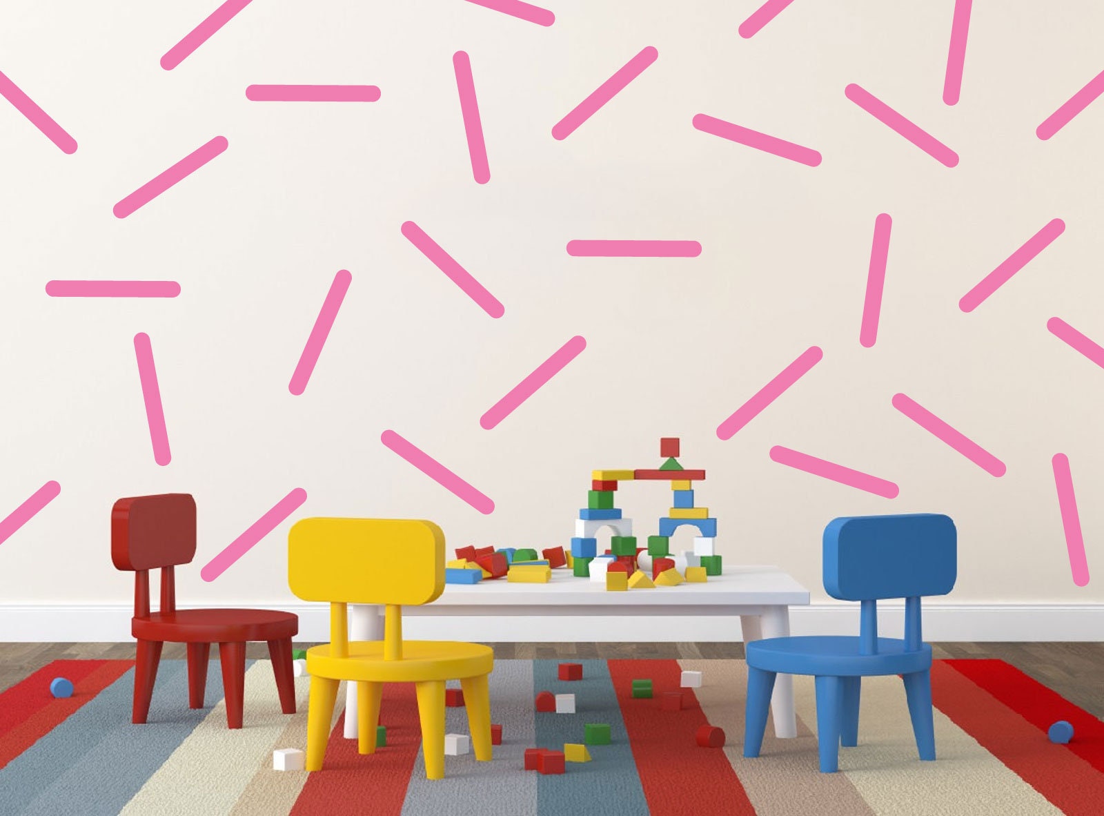 Set of 30 Colourful Sprinkles Wall Decals Confetti Wall | Etsy