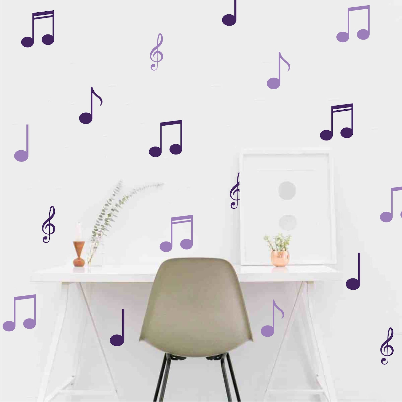 Set of Musical Notes Wall Decals Set Stickers Wall Pattern - Etsy