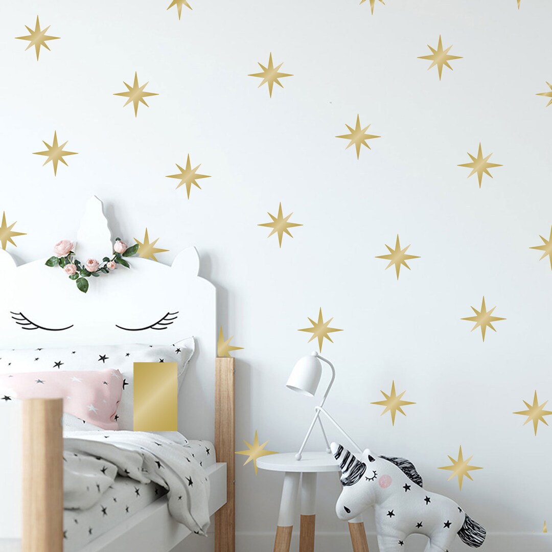 Set of Starburst Wall Decals Set Stickers Confetti - Multiple Colors ...