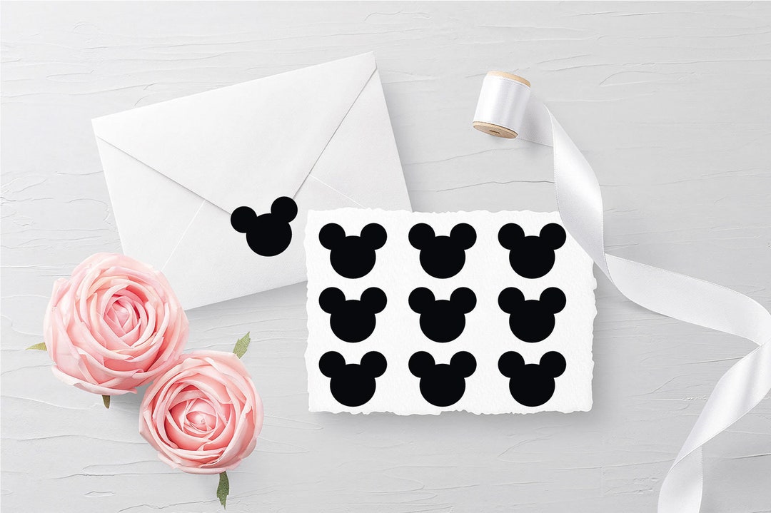 Set of 10 Mickey Decals, Envelope Seals, Planner Stickers - Multiple ...