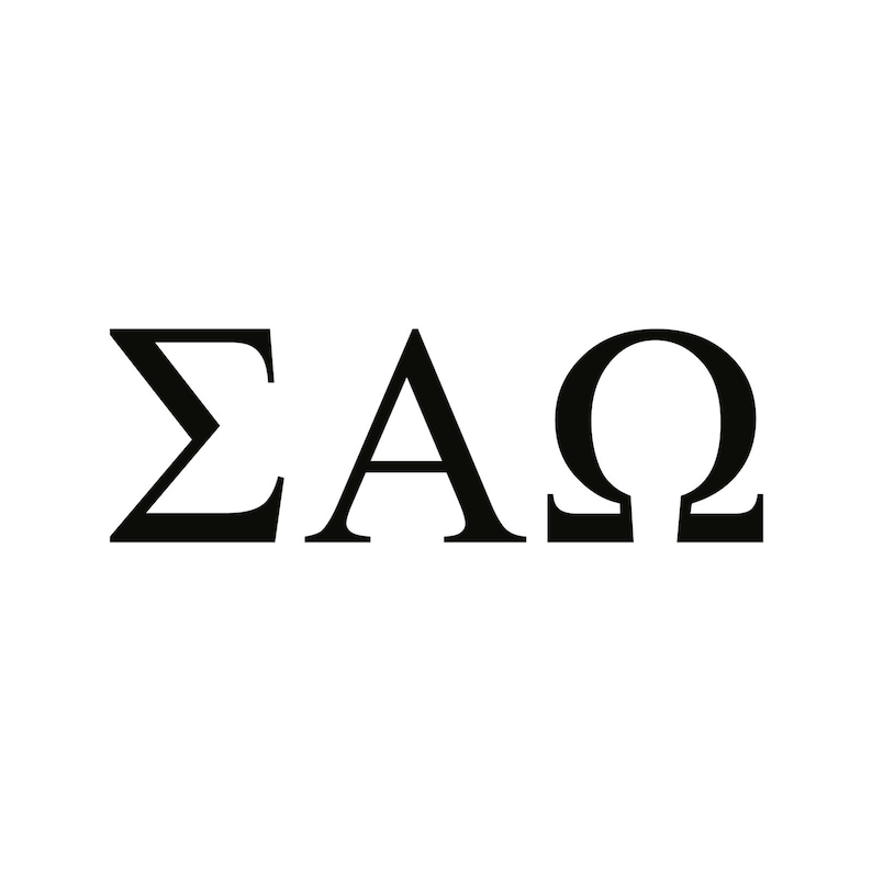 Sigma Alpha Omega Decal Vinyl Window Bumper Sorority Greek - Etsy
