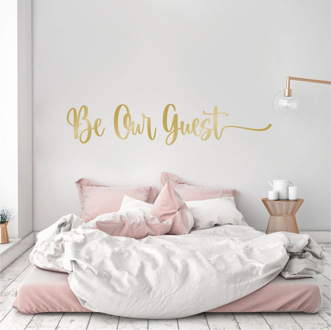 Be Our Guest Bedroom Wall Decal Bedroom Guest Room Vinyl Sticker Wall ...