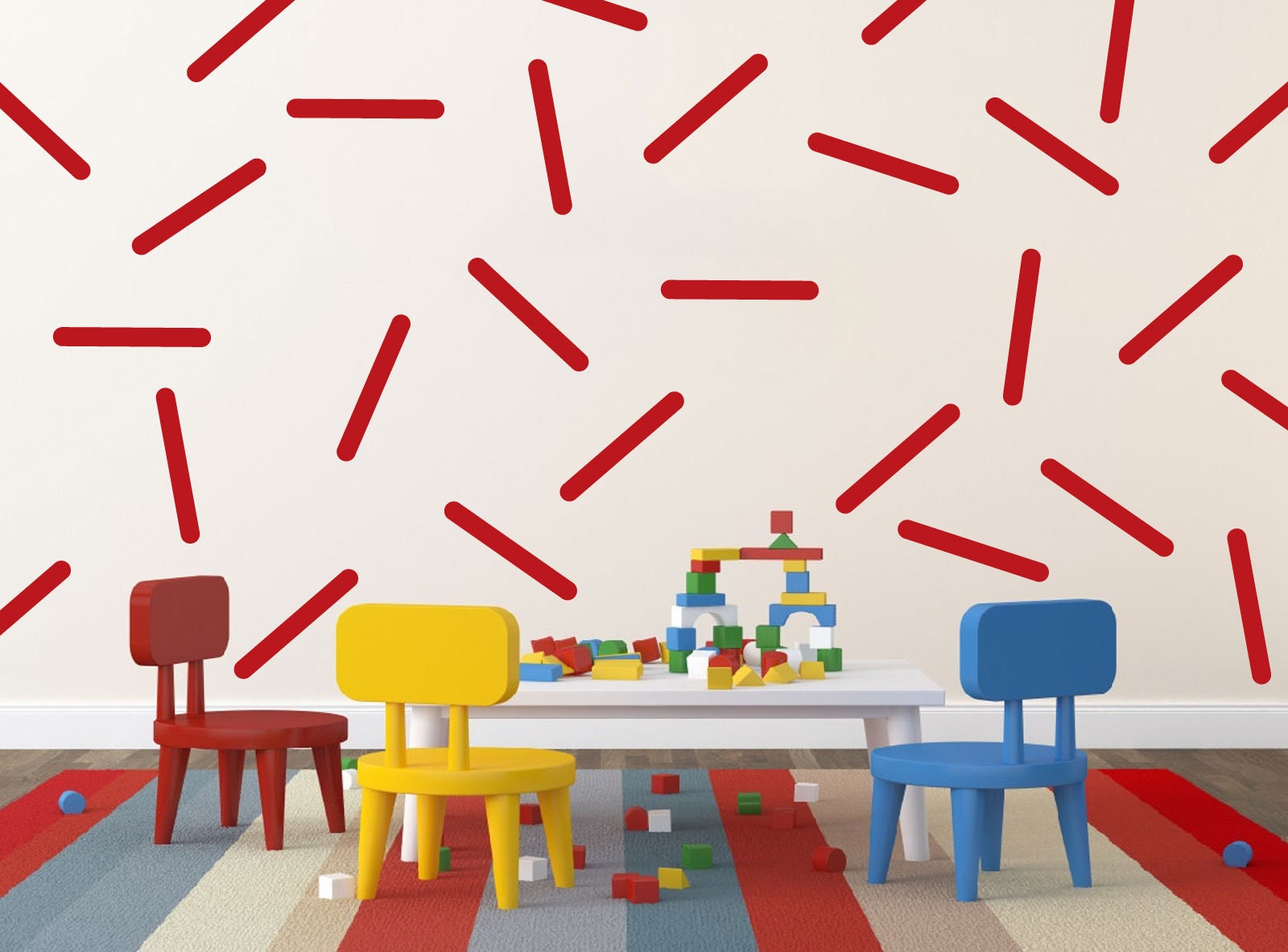 Set of 30 Colourful Sprinkles Wall Decals Confetti Wall | Etsy