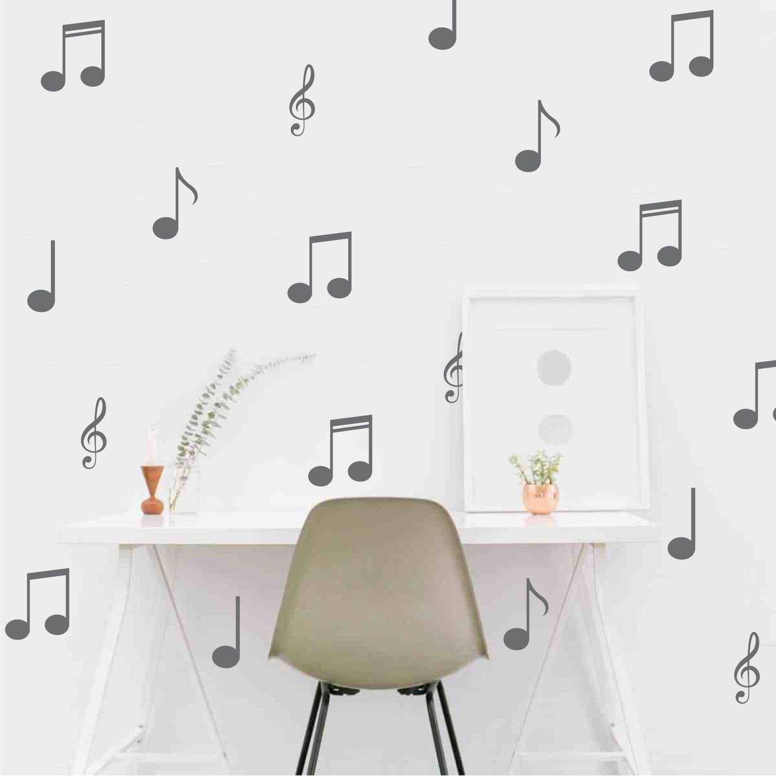 Set of Musical Notes Wall Decals Set Stickers Wall Pattern - Etsy