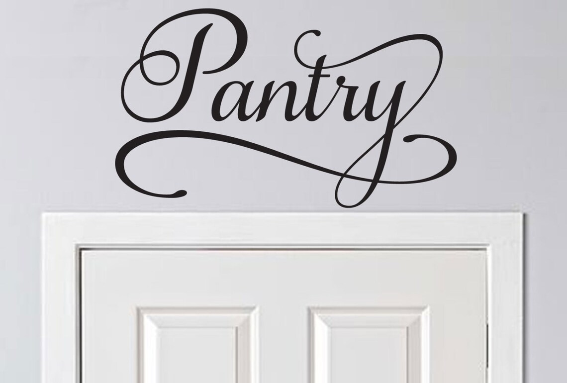 Pantry Kitchen Door Wall Decal Vinyl Sticker Wall Art Mural - Etsy